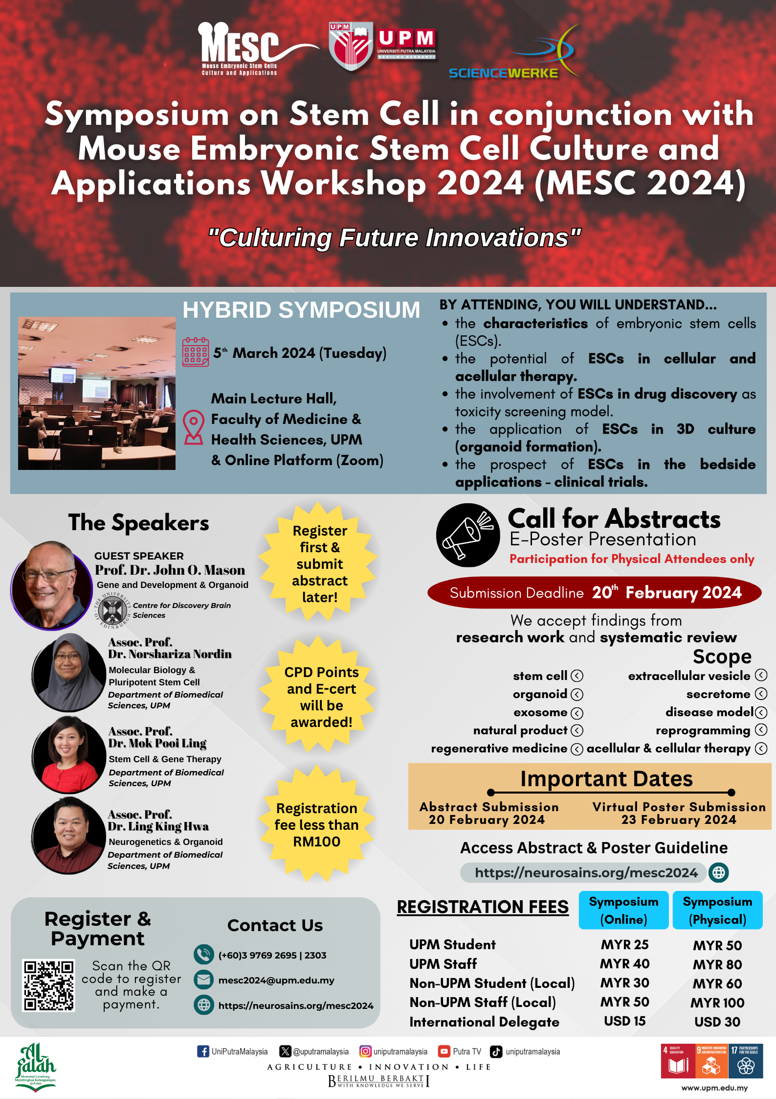 About Us – Mouse Embryonic Stem Cells 2024 Workshop